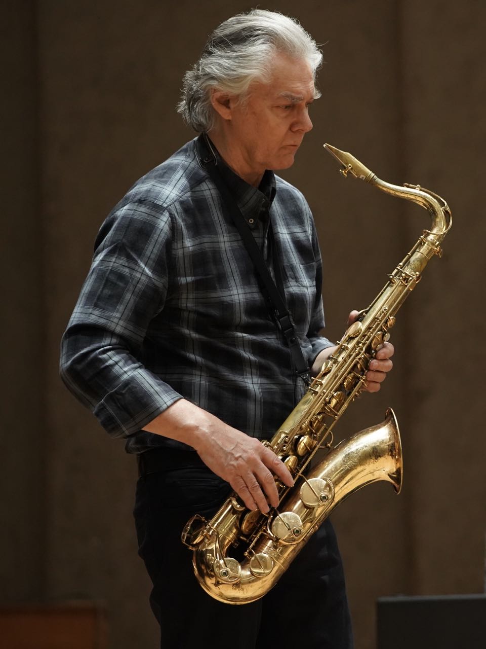Bildergalerie: Jan Garbarek beim Soundcheck im Herkulessaal München ...