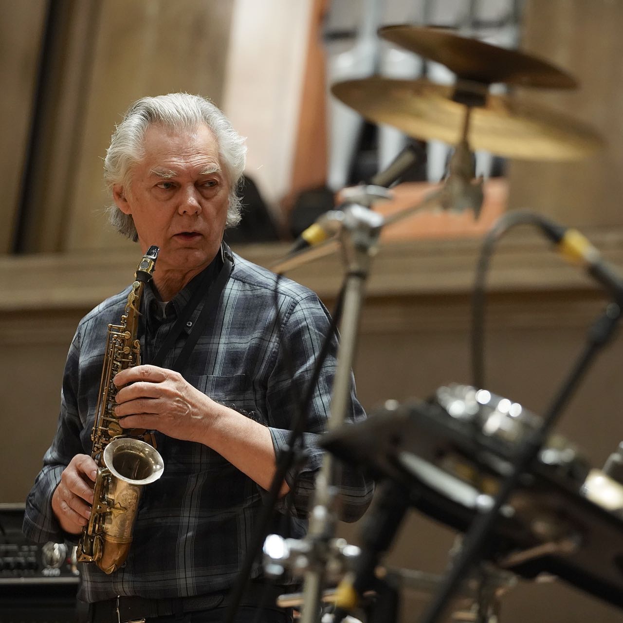 Bildergalerie: Jan Garbarek beim Soundcheck im Herkulessaal München ...
